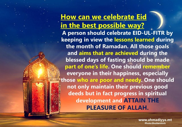 How is Eid-Ul-Fitr celebrated? | Ahmadiyya Muslim Jamaat Malta